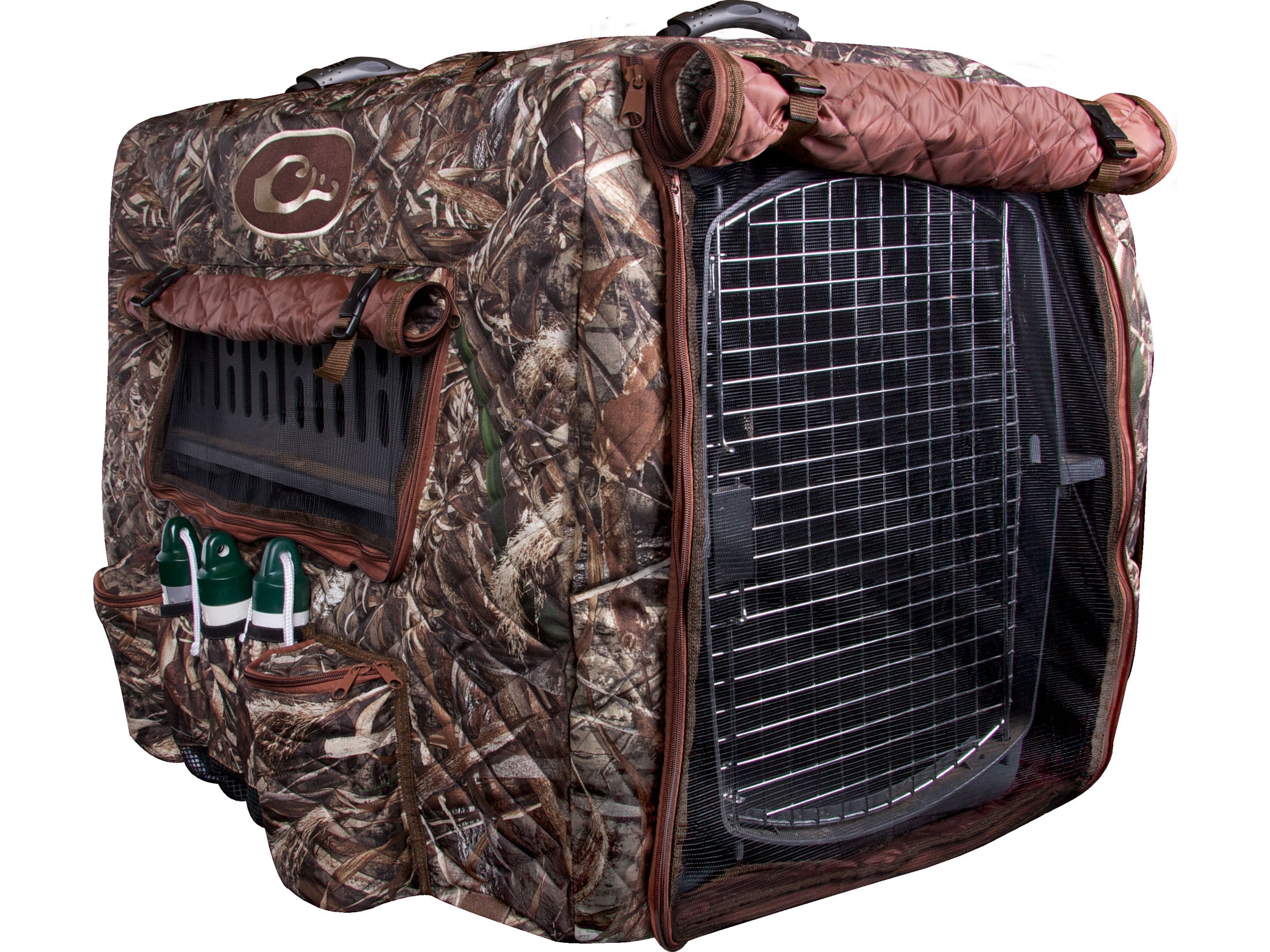 Drake Deluxe Adjustable Insulated Dog Kennel Cover Polyester Mossy Oak
