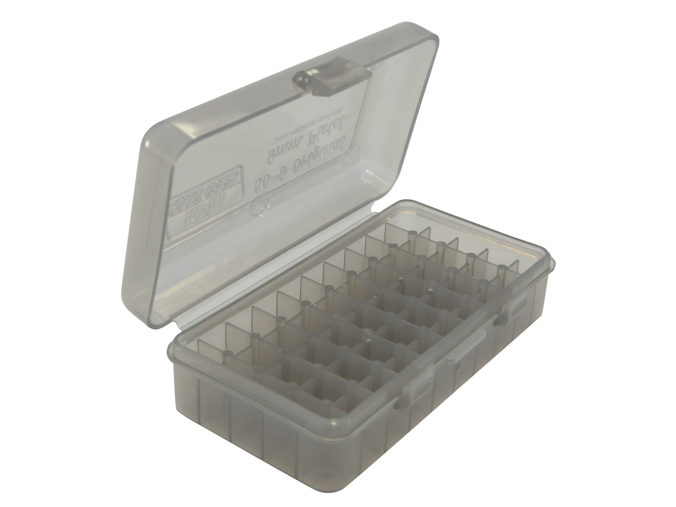 MTM Flip-Top Ammo Box Original 380 ACP, 9mm Luger 50-Round Plastic