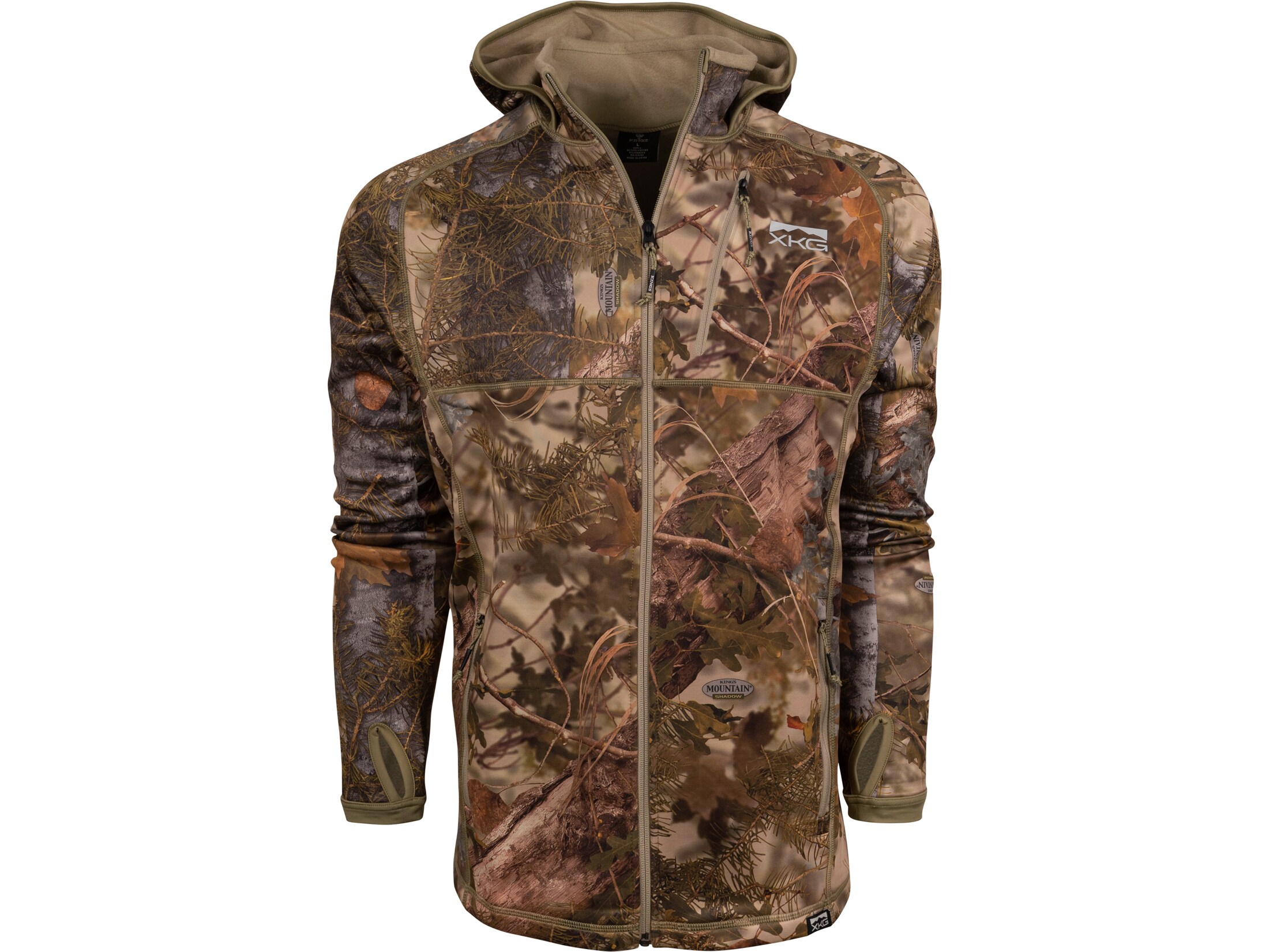 King's Camo Men's XKG Pinnacle Jacket Polyester Mountain Shadow 2XL