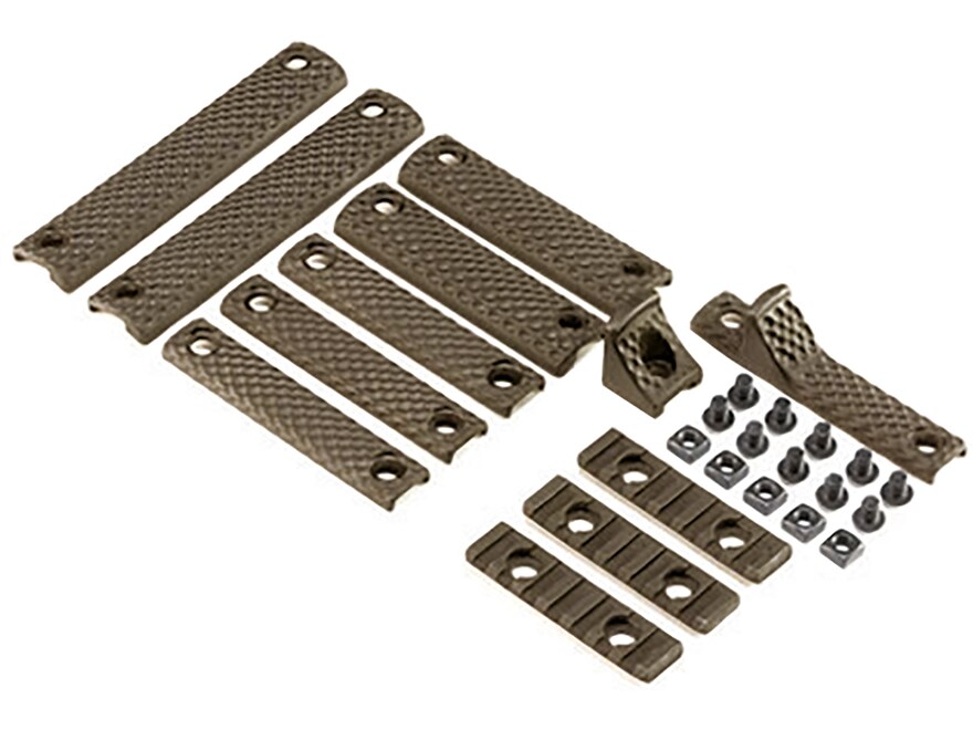 Knights Armament Deluxe Rail Panel Kit URX 3 URX 3.1 Polymer Flat Dark
