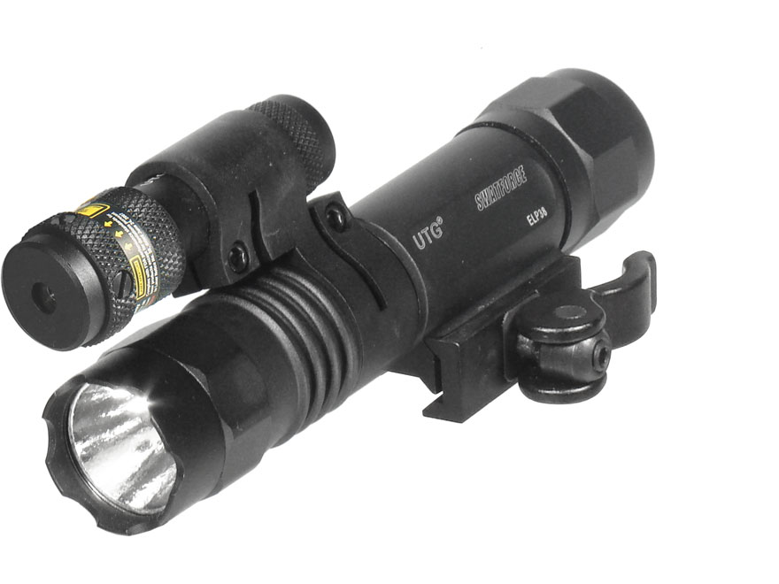 Leapers UTG Tactical LED Flashlight Red Laser Sight Quick Disconnect