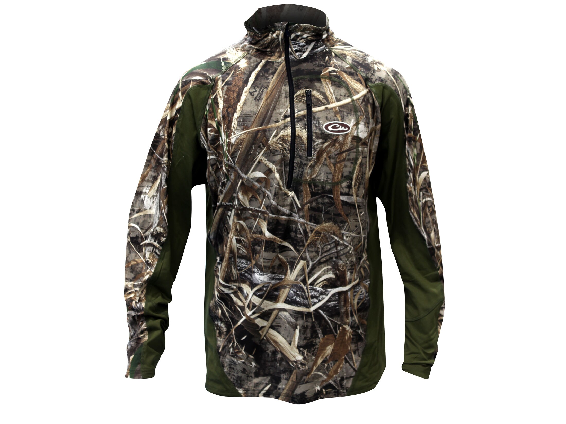 Drake Men's EST Base Layer Shirt Long Sleeve Polyester Realtree Max-5