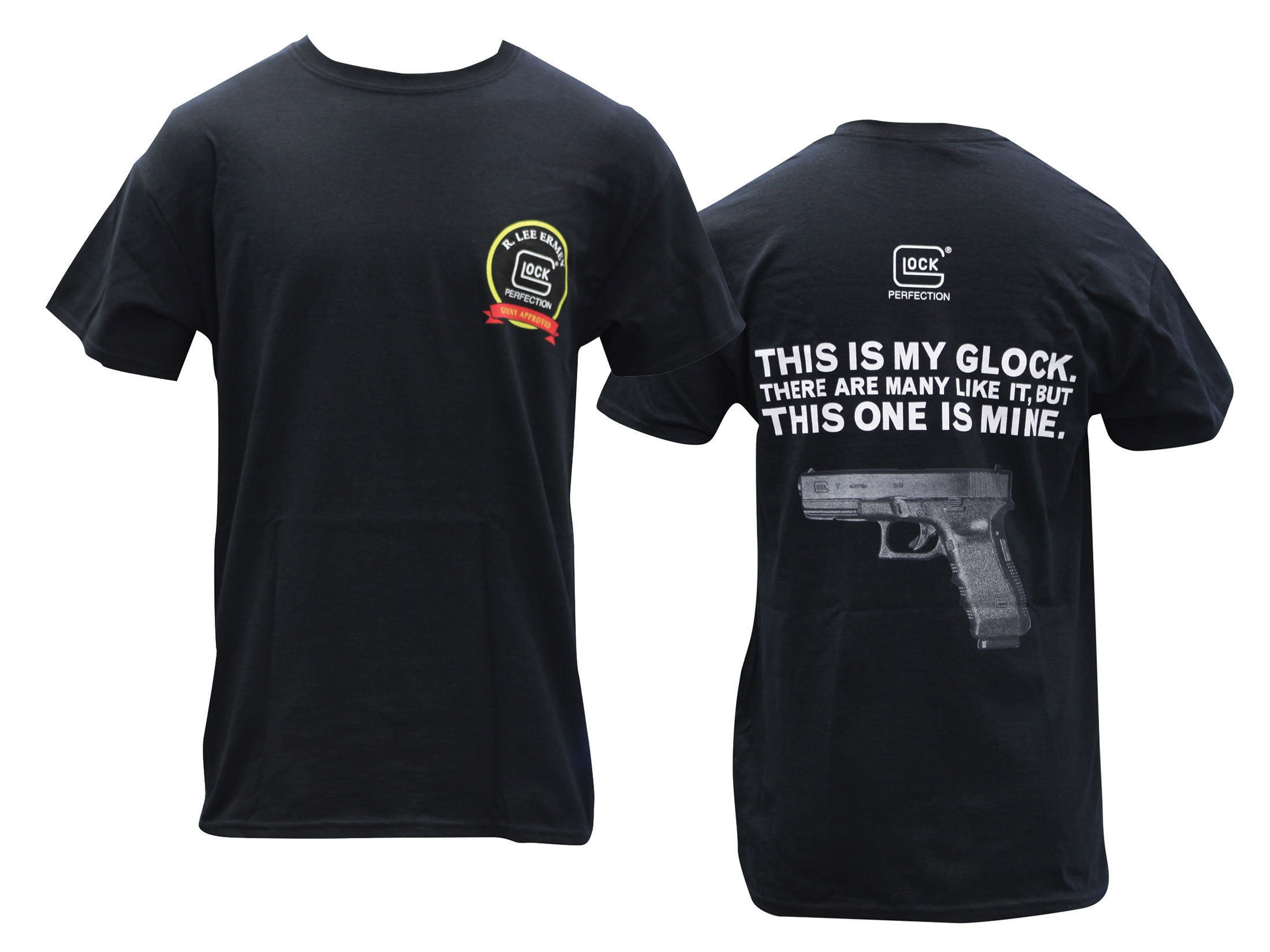 Glock Men's My Glock Men's T-Shirt Short Sleeve Cotton Black XL
