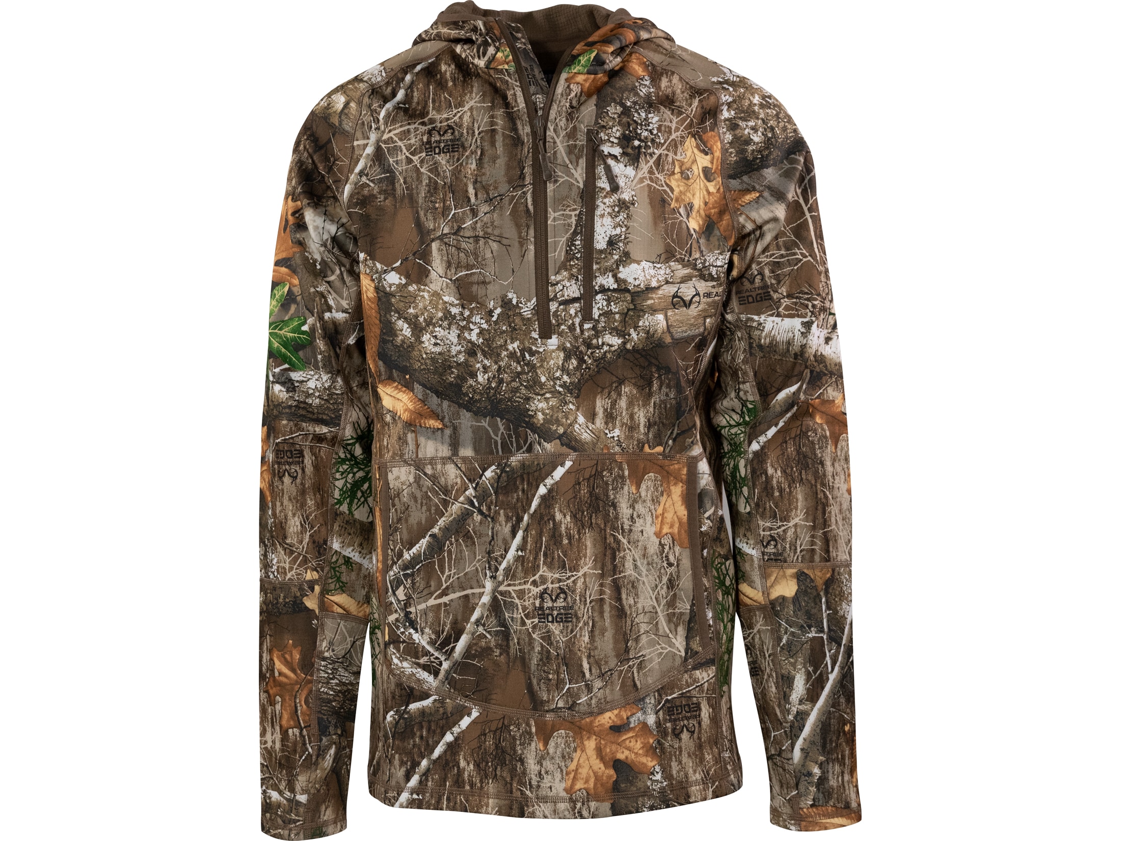 MidwayUSA Men's Elk Fork 1/4 Zip Hoodie Realtree Edge Camo 2XL