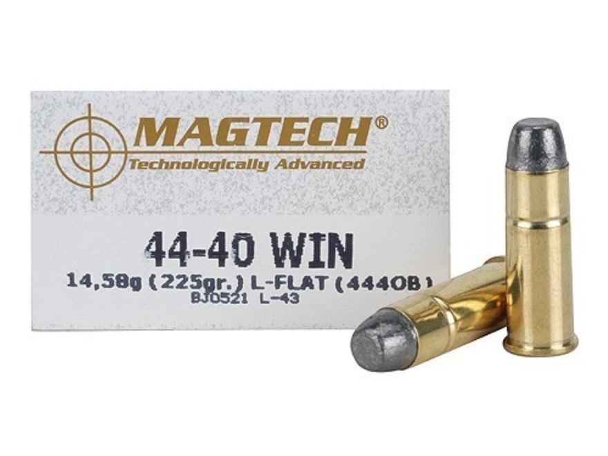Magtech Cowboy Action 44-40 WCF Ammo 225 Grain Flat Nose Box of 50