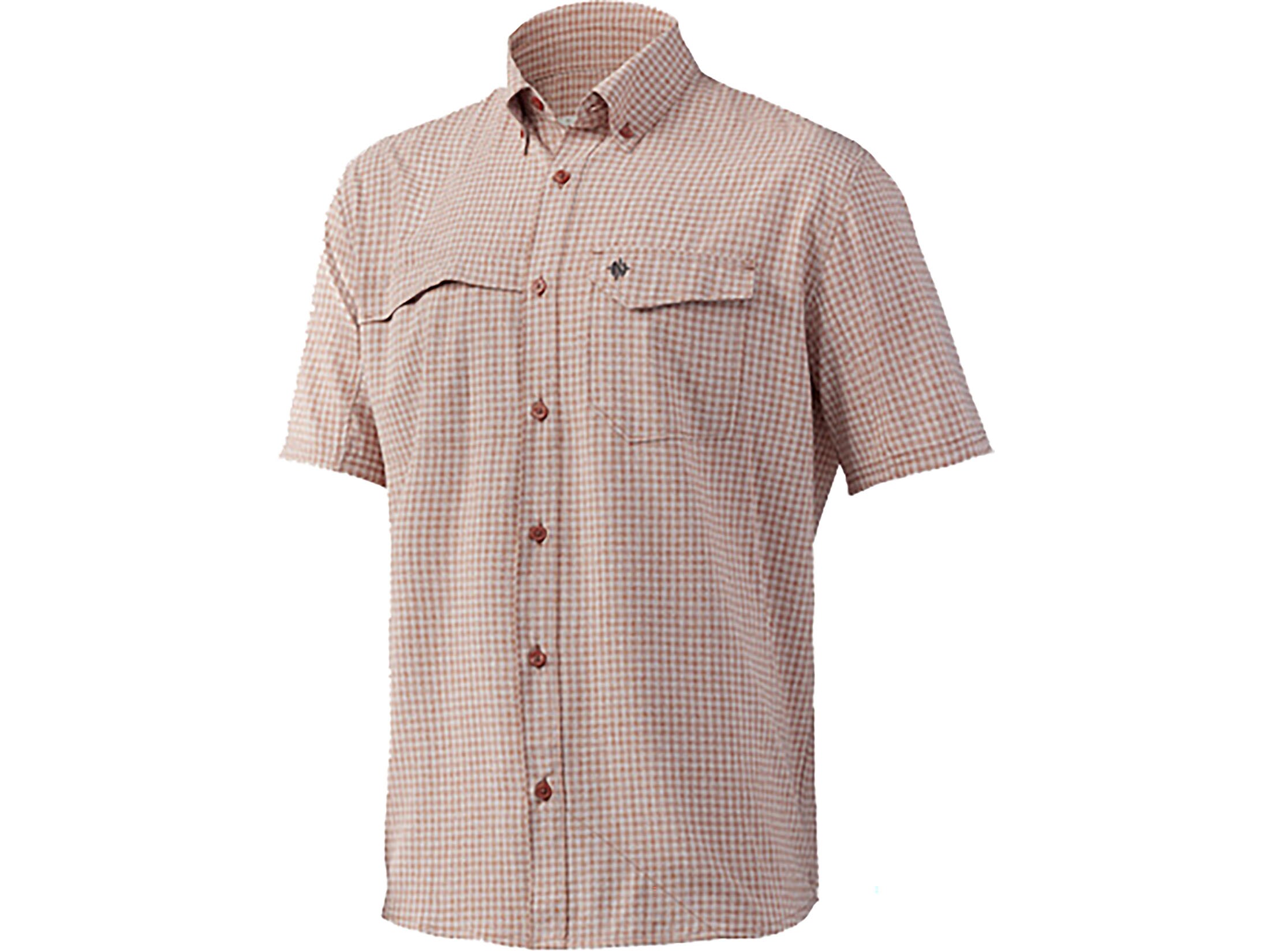 Nomad Men's Stretch Lite Check Short Sleeve Shirt Twill 2XL