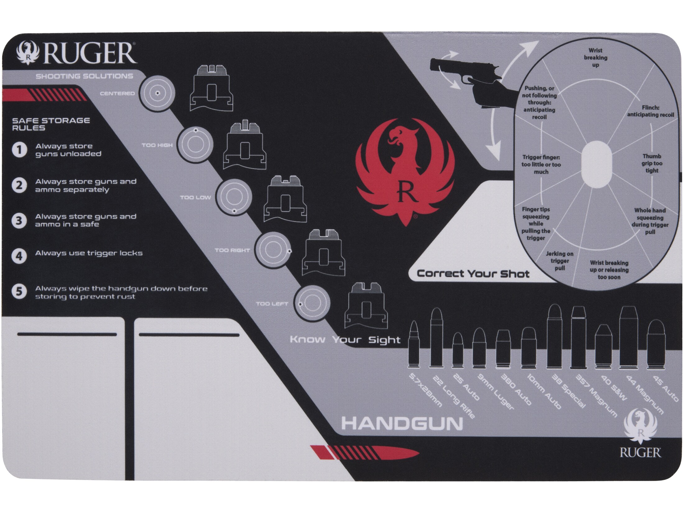 Ruger Handgun Range Cleaning Mat 17x11