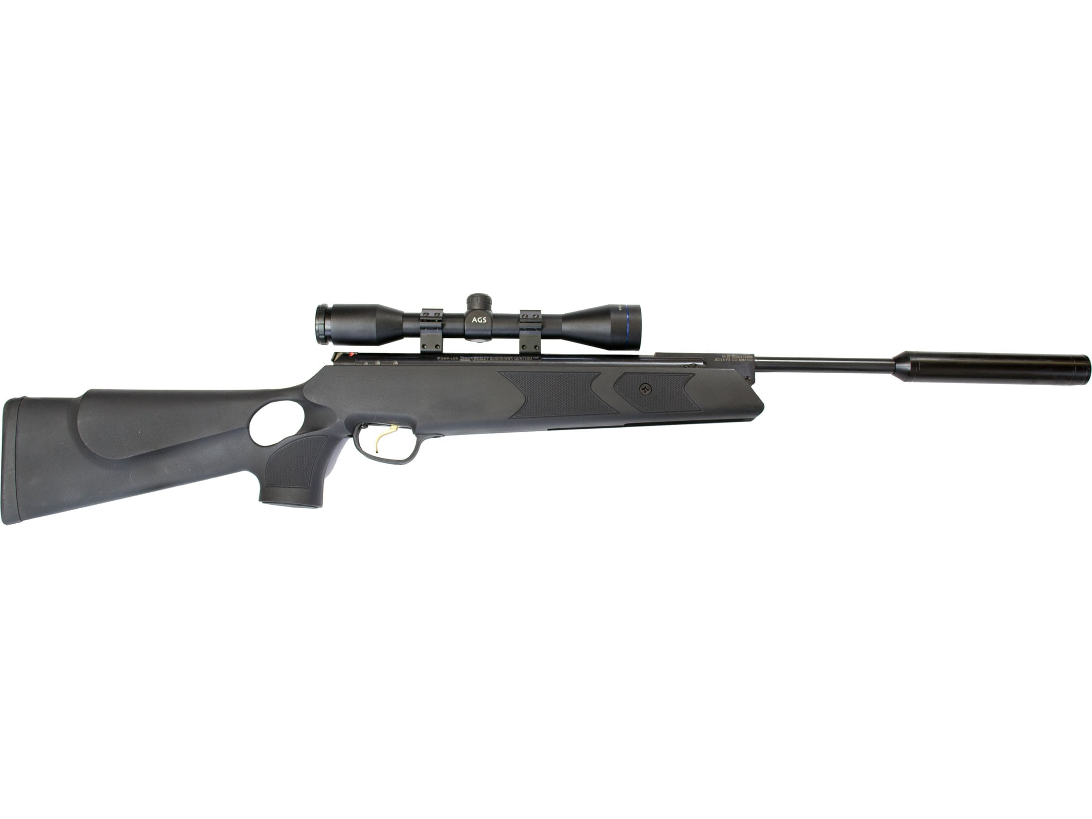 Webley & Scott Stingray Hunter Air Rifle 22 Cal Pellet Synthetic Black