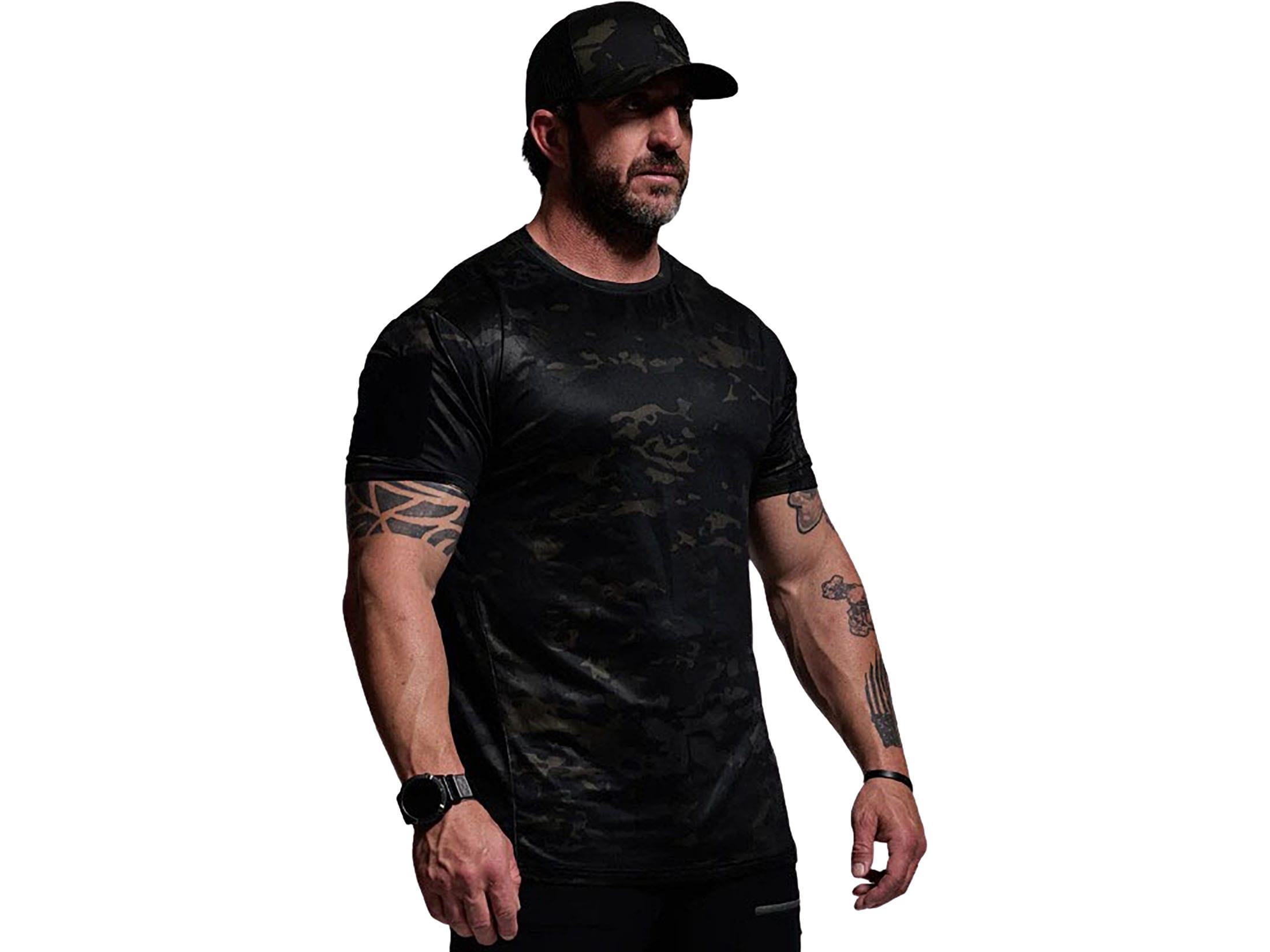 Born Primitive Men's Range Short Sleeve Crew Neck T Shirt Black