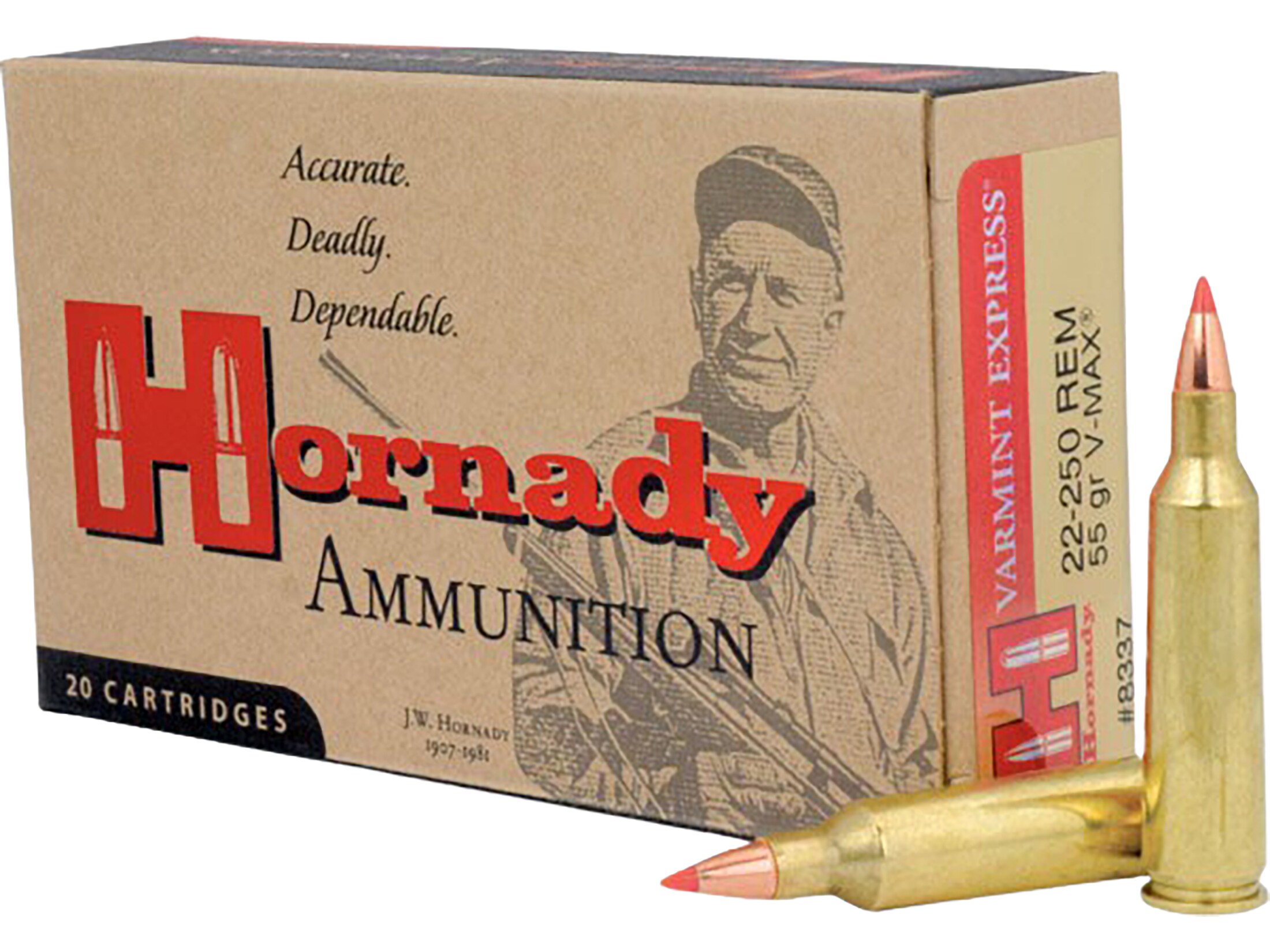 Hornady Varmint Express 22 250 Remington Ammo 55 Grain Hornady V Max