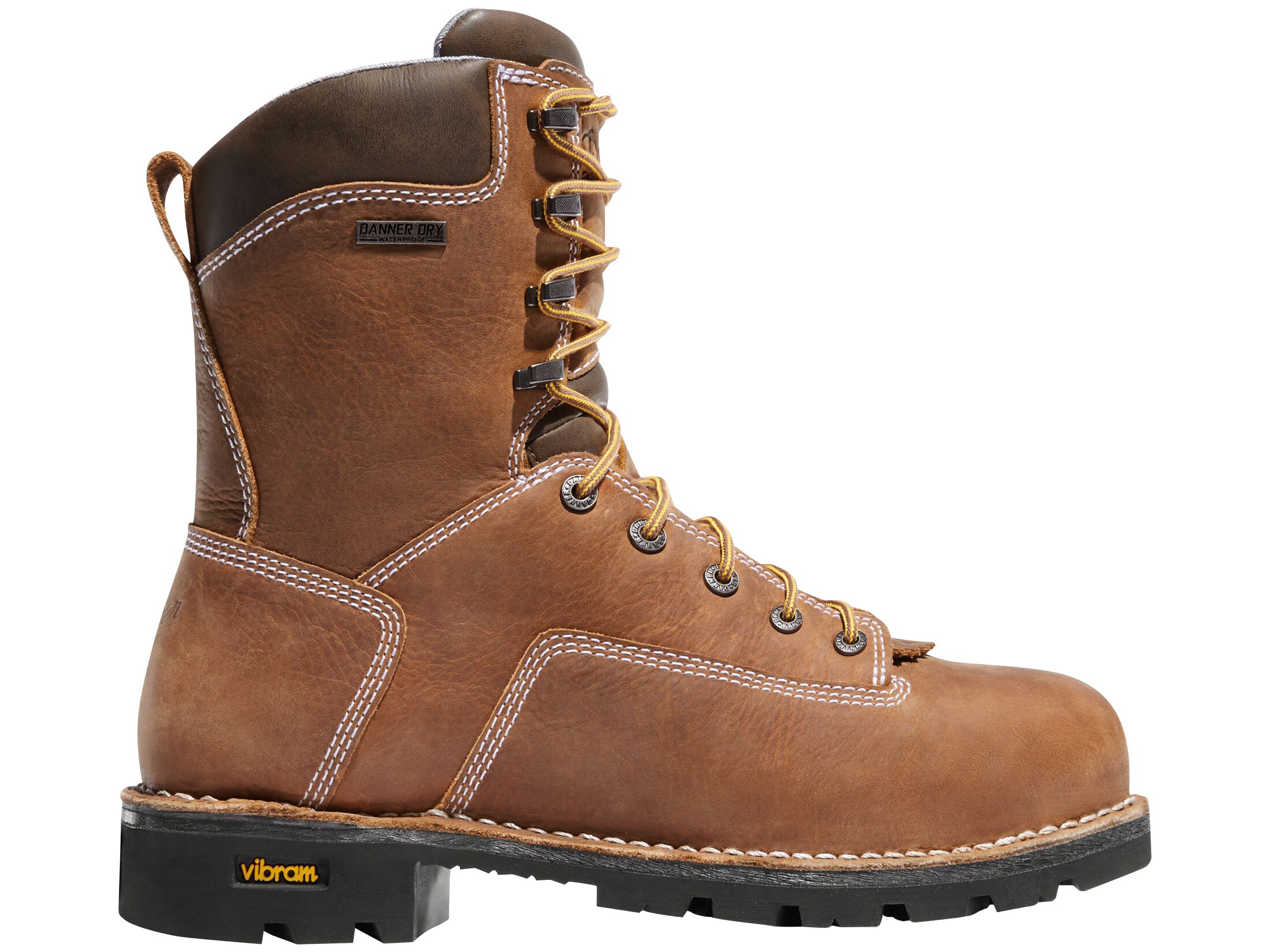 Danner Gritstone 8 Aluminum Toe Work Boots Leather Brown Men's 9 D