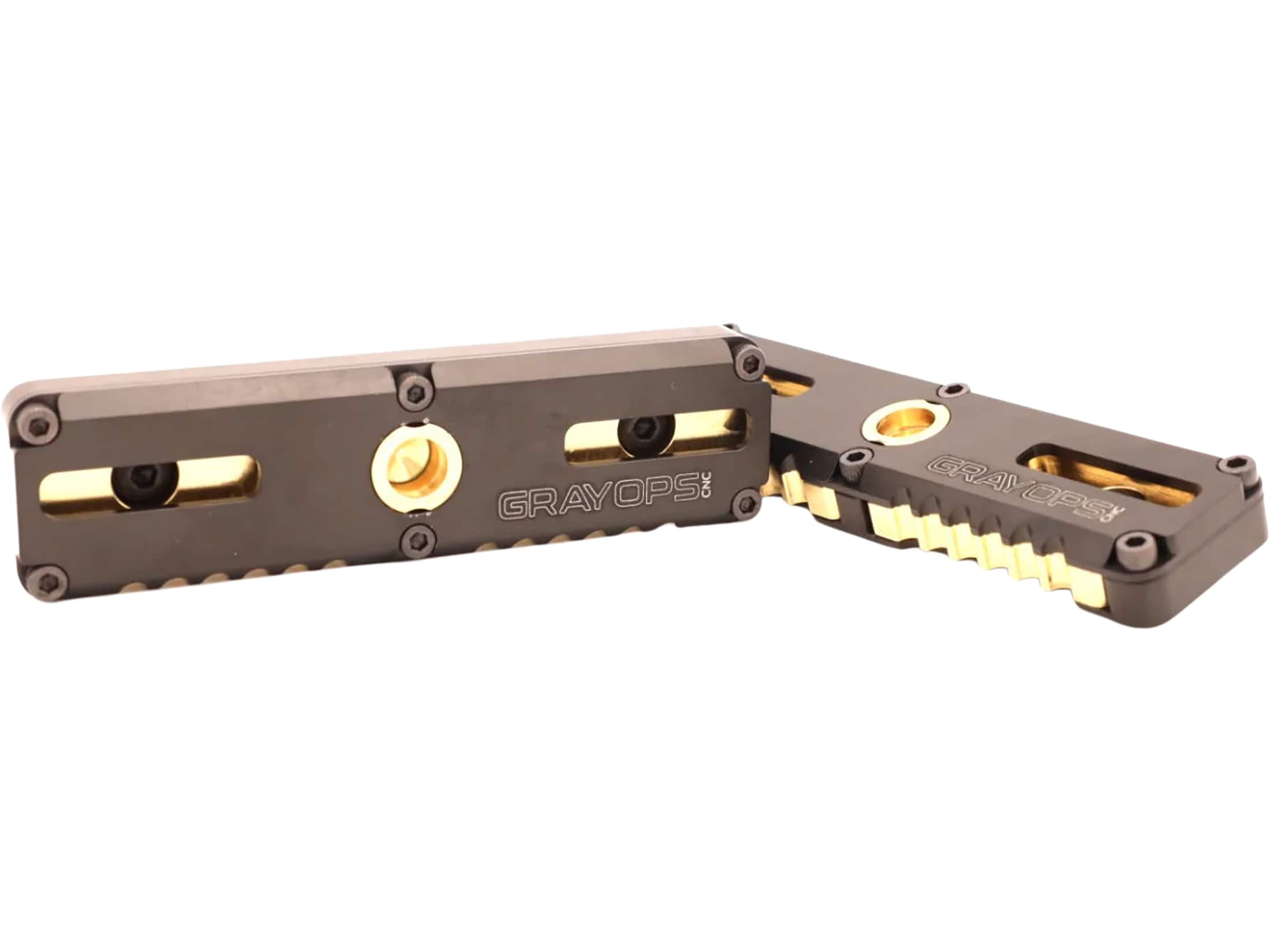 Gray Ops CNC Hybrid M-LOK Forend Weights Brass