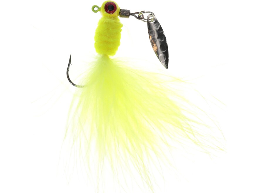 Mr. Crappie Marabou Sausage Spin Jig Red Head 1/16oz