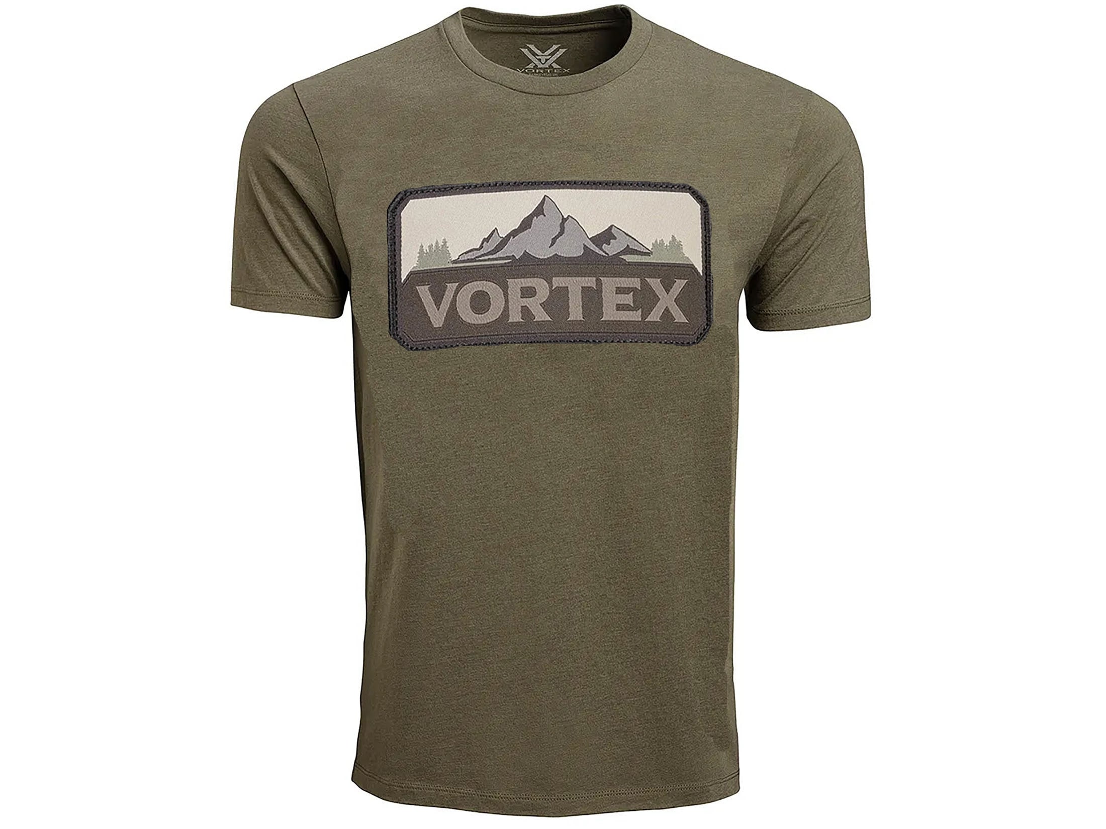 Vortex Optics Men's Peakline Short Sleeve Crew Neck T Shirt Military