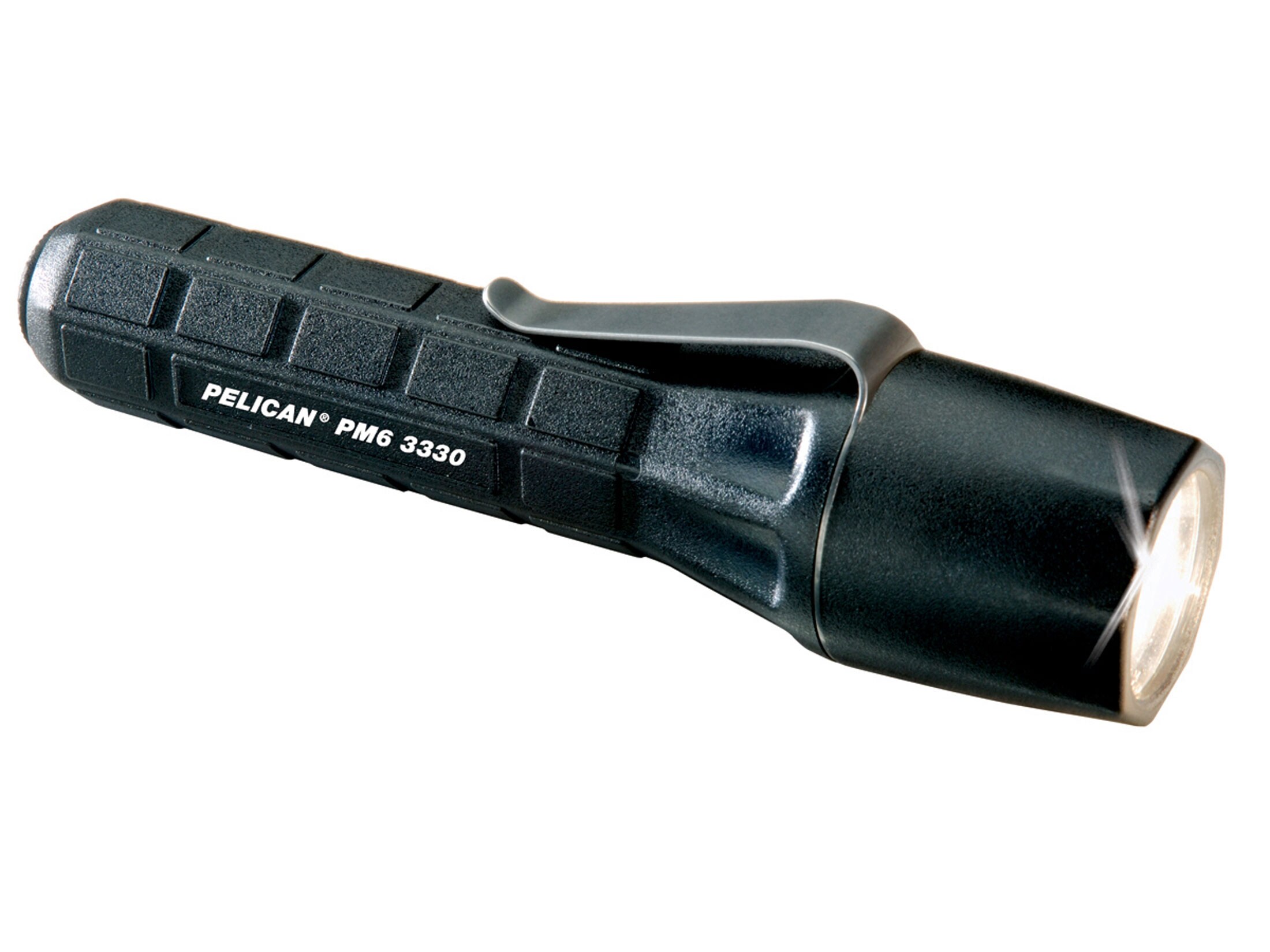 Pelican 3330 Flashlight LED 2 CR123A Batteries Polymer Black