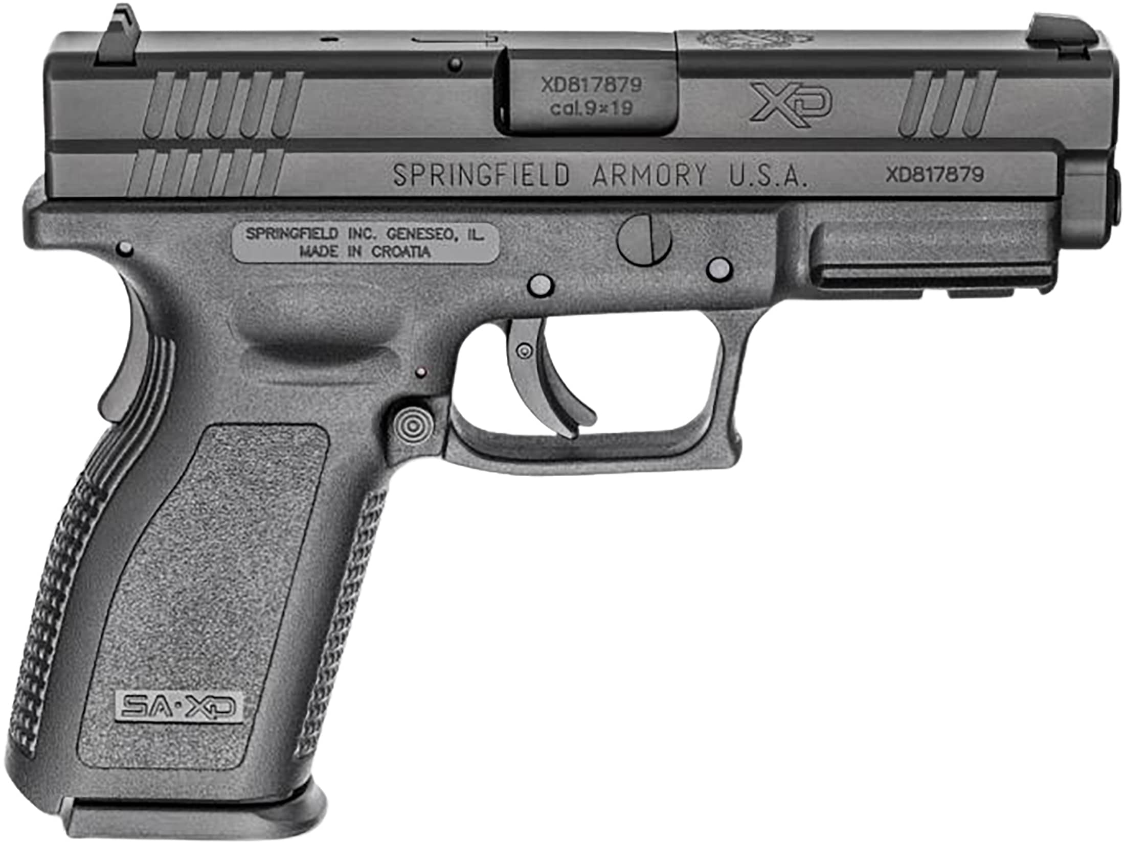 Springfield Armory XD Service Model 9mm Luger Pistol 4 Barrel 10+1