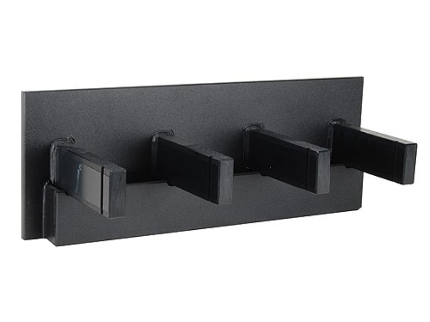 Plastix Plus AR-15 4-Gun Vertical Wall Mount Mag Storage Plastic Black