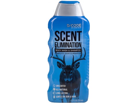 Code Blue D/Code Scent Elimination Shampoo Body Wash Liquid 12oz