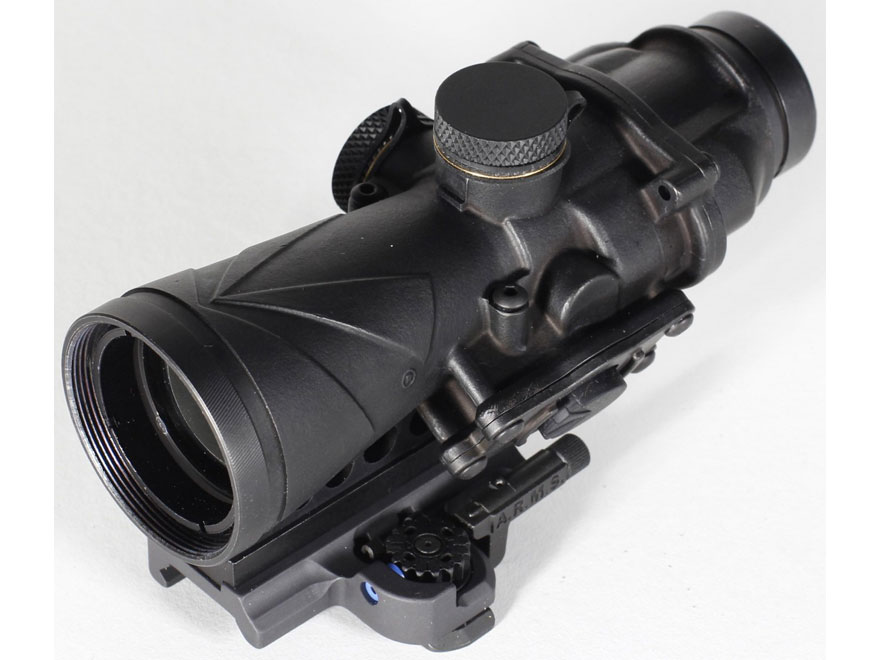 Browe Combat Optic Rifle Scope 4x 32mm Illuminated Red 5.56 Chevron