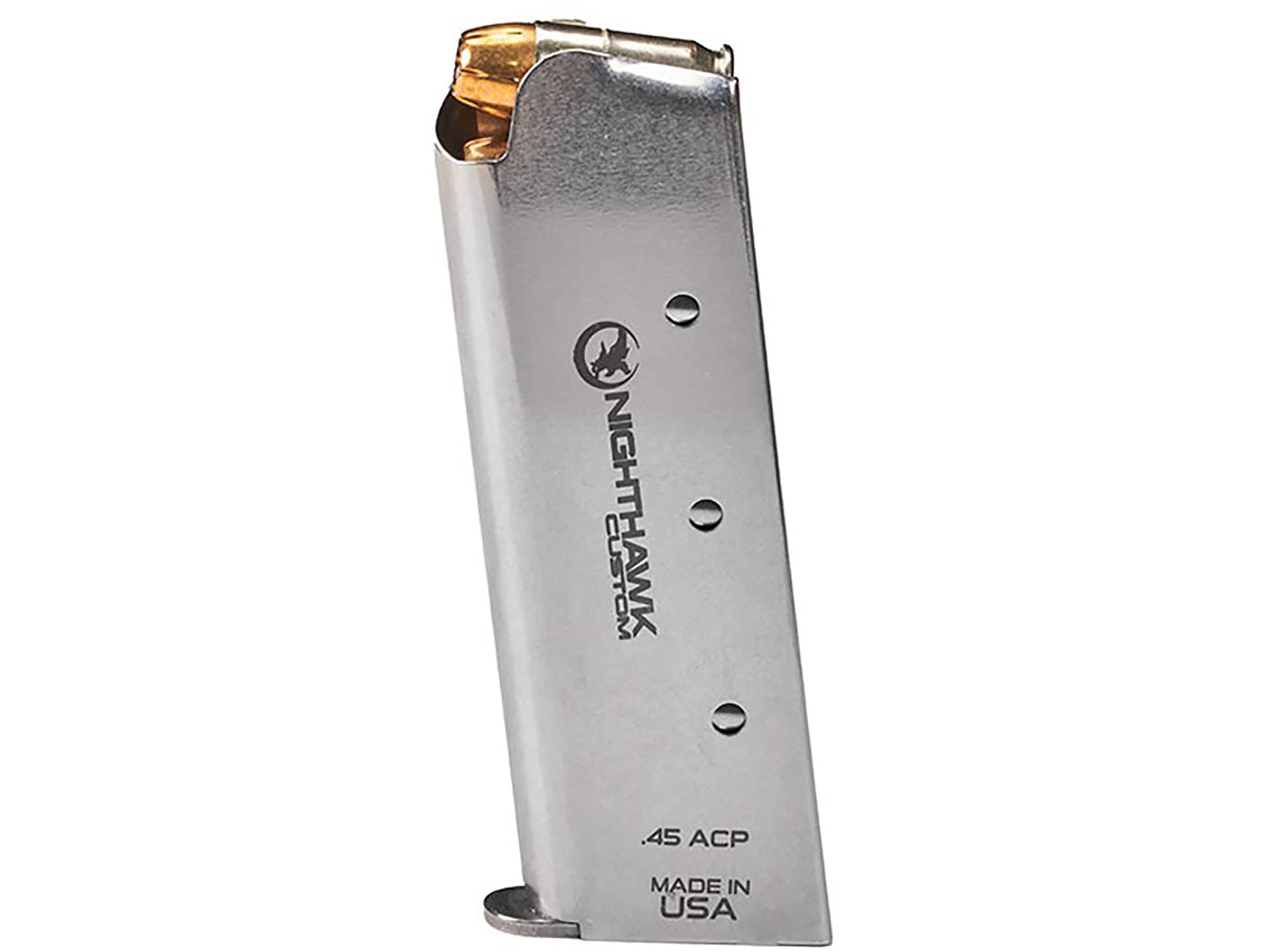 Nighthawk Custom 1911 Officer Mag 45 ACP 7-Round SS