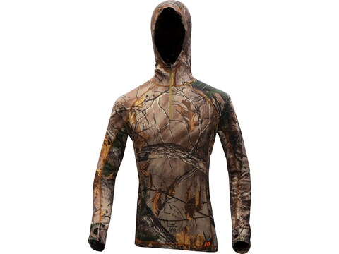 First Lite Women's Artemis Hooded Sweatshirt Merino Wool Realtree Xtra