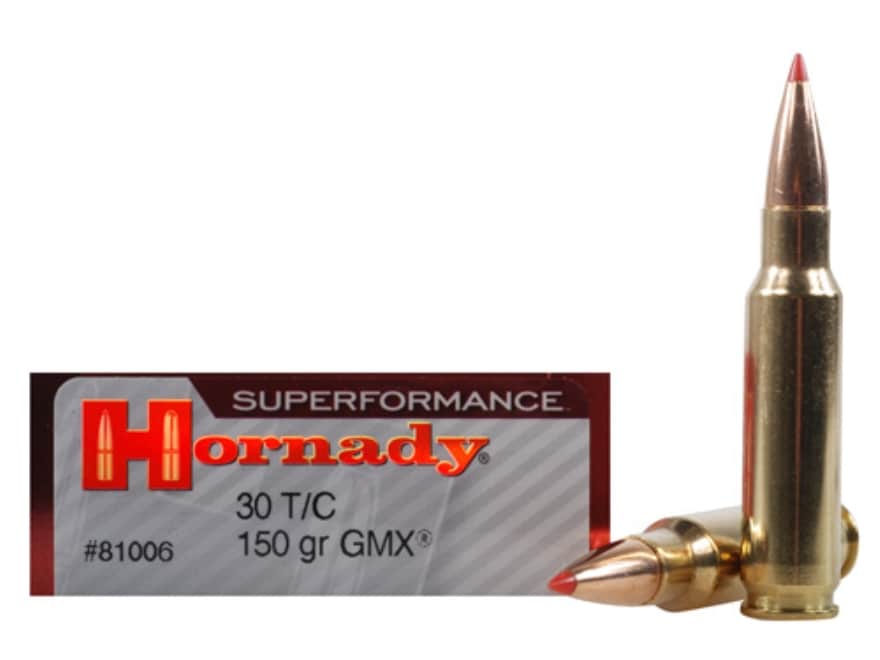 Hornady Superformance 30 TC Ammo 150 Grain Hornady GMX Polymer Tip