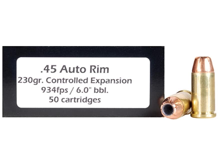 DoubleTap 45 Auto Rim (Not ACP) Ammo 230 Grain Jacketed Hollow Point