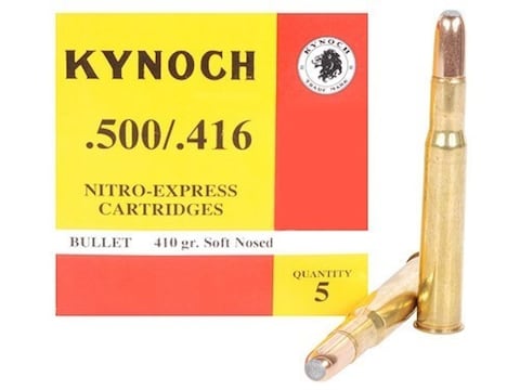 Kynoch Ammo 500-416 Nitro Express 410 Grain Woodleigh Welded Core Soft