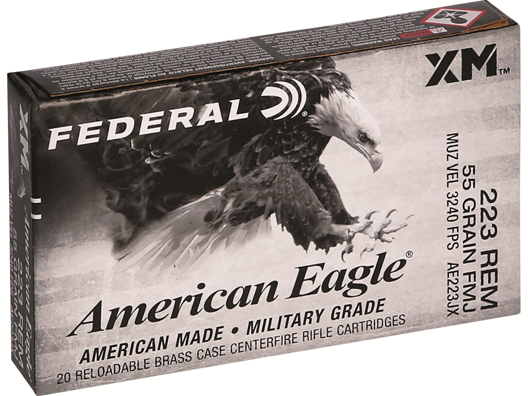 Federal American Eagle Ammo 223 Remington 55 Grain Full Metal Jacket