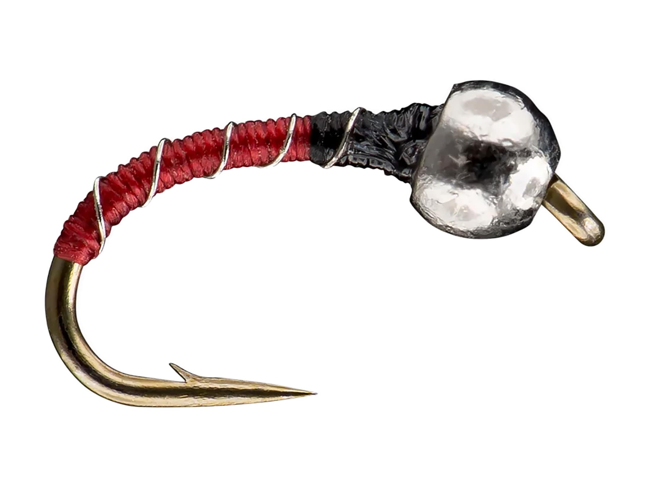 RIO Tungsten Zebra Midge Nymph Black Size 18 12PK