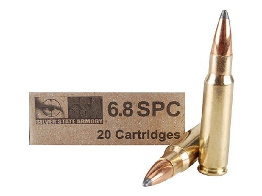 Silver State Armory Ammo 6.8mm Remington SPC 110 Grain Sierra