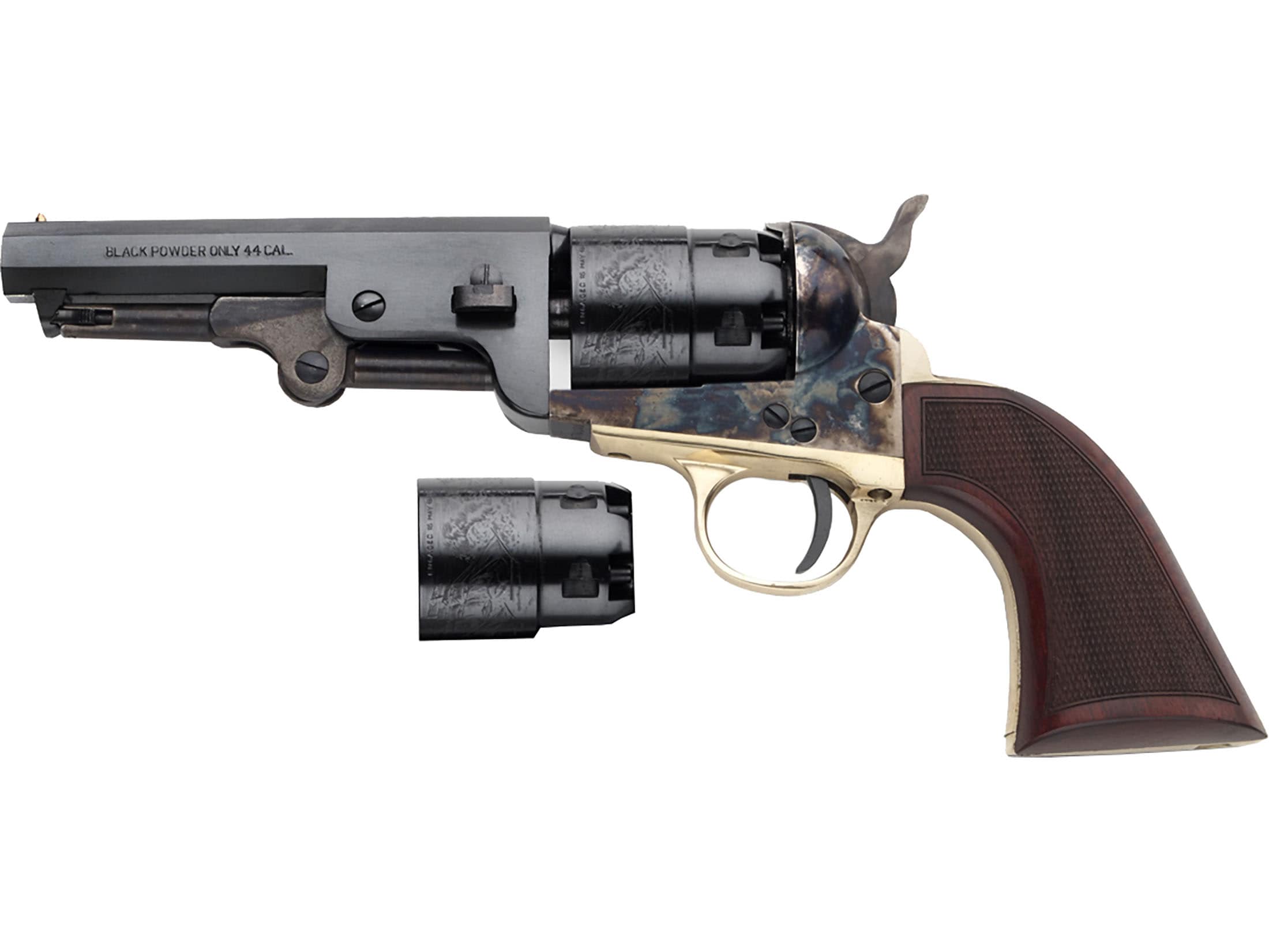 Pietta 1851 Navy Black Powder Revolver 44 Cal 4.875 Barrel Steel Frame