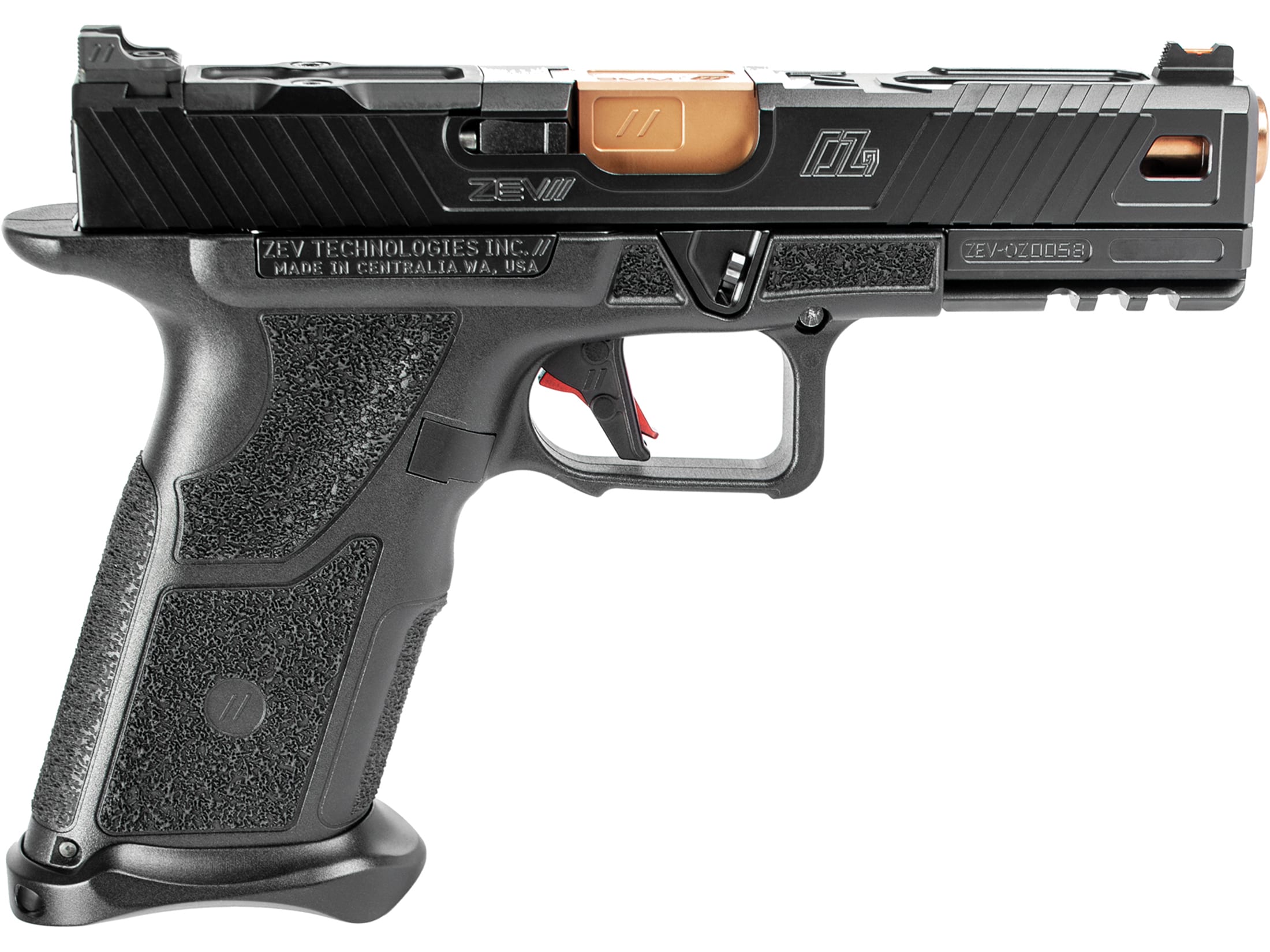 ZEV Technologies OZ9 Semi-Automatic Pistol 9mm Luger 4.49 Barrel