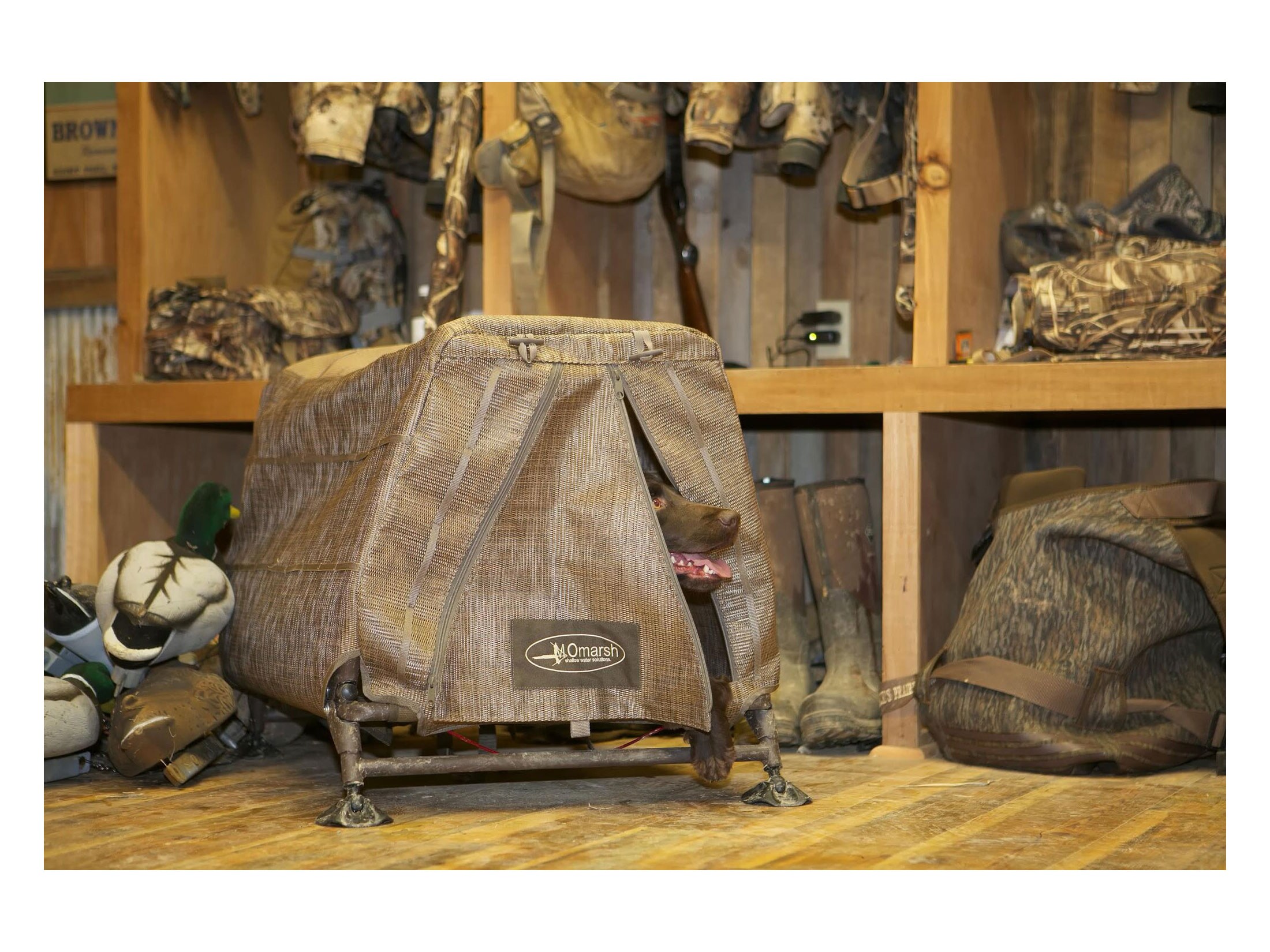 MOmarsh InvisiLAB Elevated Dog Blind Summer Cover