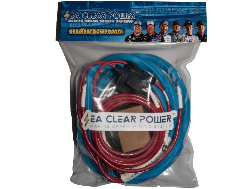 Sea Clear Power Fish Finder Wiring Harness Walleye Boat Extended