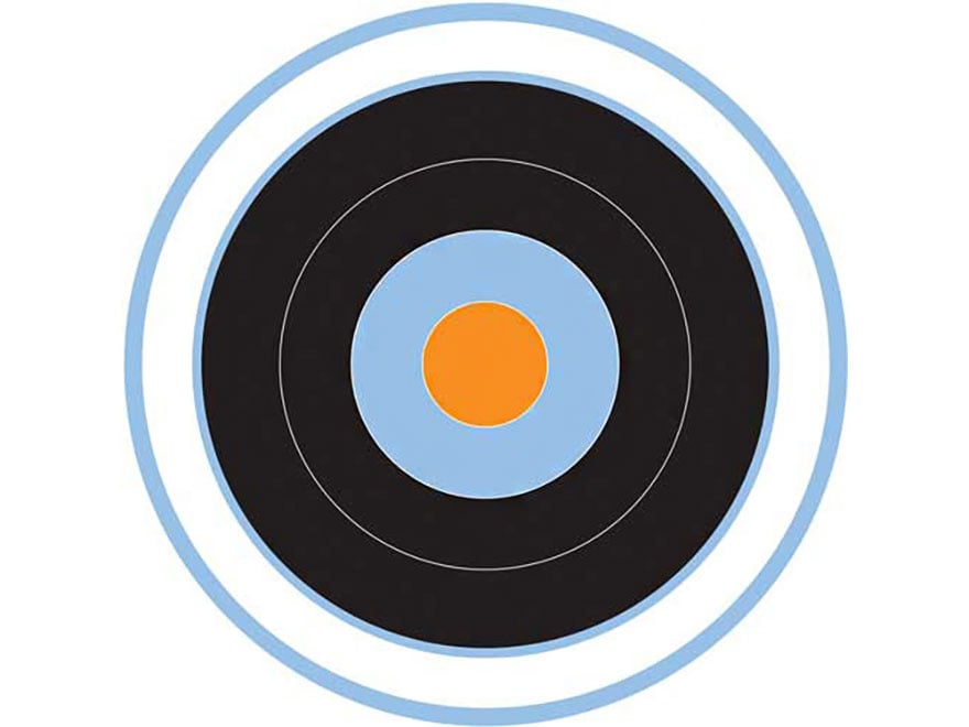 Do-All Black/Orange Dot 10 x 10 Bullseye Paper Target 10PK