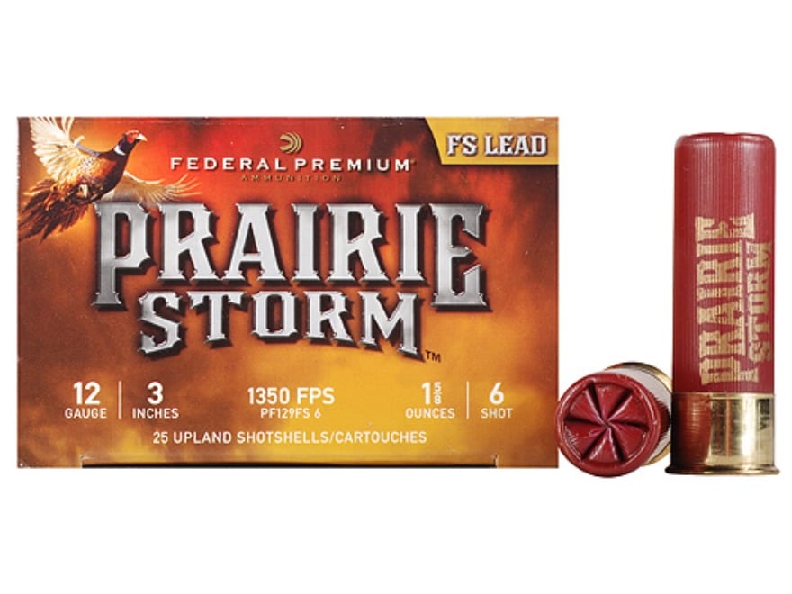 Federal Premium Prairie Storm 12 Ga Ammo 3 #4 Copper Nickel Plated