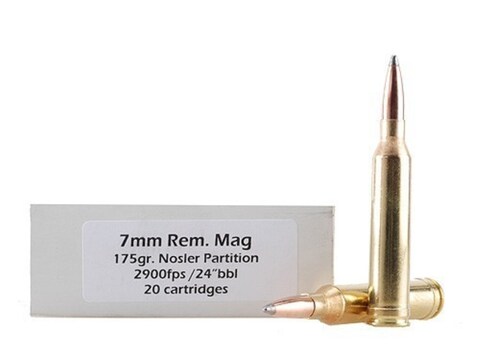 DoubleTap Ammo 7mm Remington Mag 175 Grain Nosler Partition Box of 20