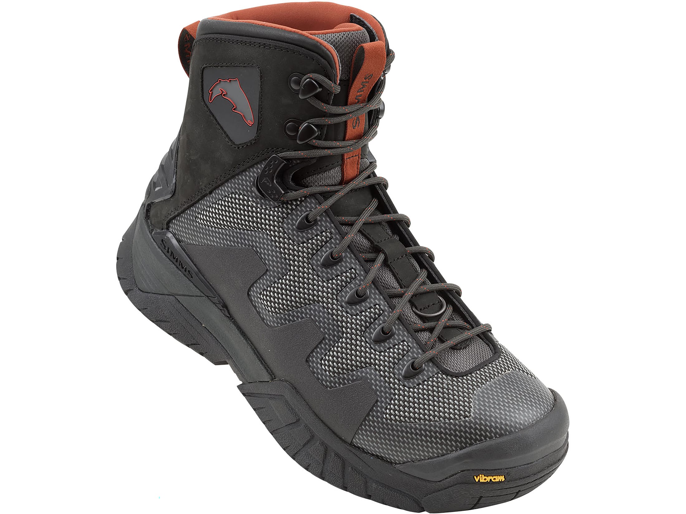 Simms G4 PRO Vibram Wading Boots TPU Overlay Carbon Men's 14 D
