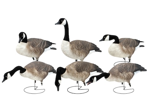 GHG Pro-Grade Fully Flocked Full Body Goose Decoys Harvester Pack of 6