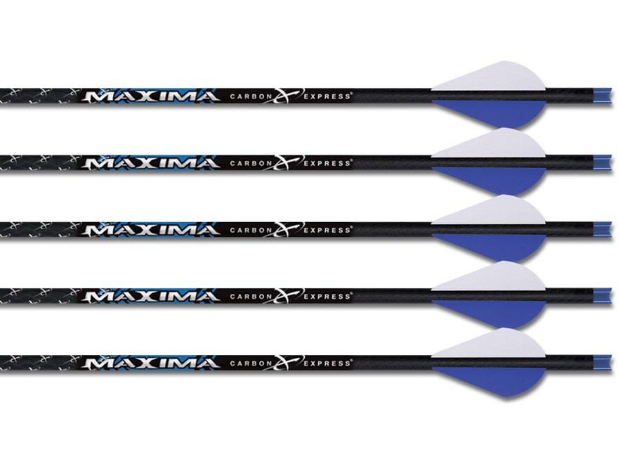 Carbon Express Maxima Blue Streak 22 Carbon Crossbow Bolt 2 Vanes