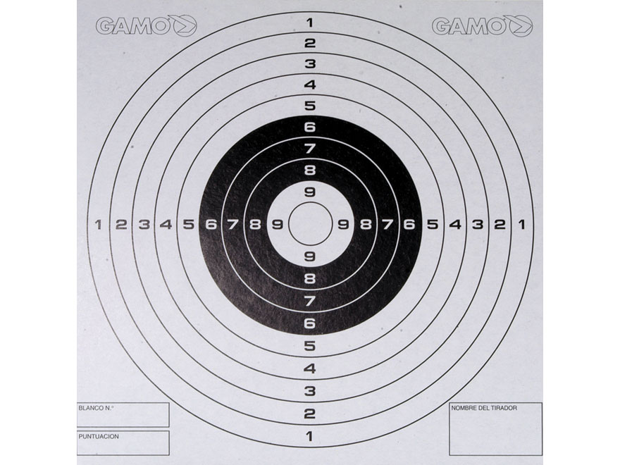 Gamo Air Gun Target 5-1/2 x 5-1/2 Bullseye 100PK