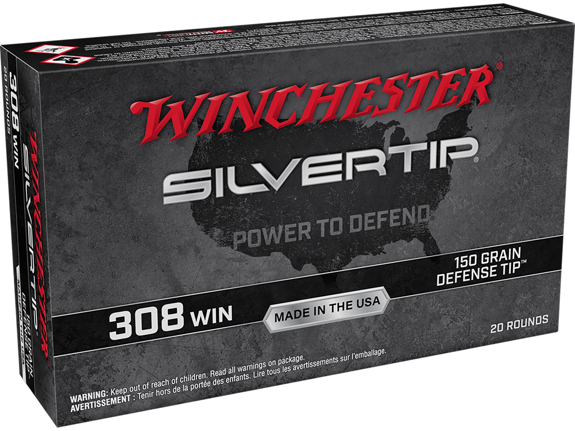 Winchester Silvertip Defense 308 Winchester Ammo 150 Grain Winchester