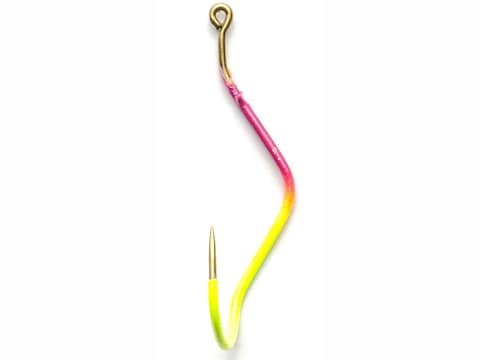 Mustad Slow Death Aberdeen Hook #2 Chartreuse/Orange 8PK