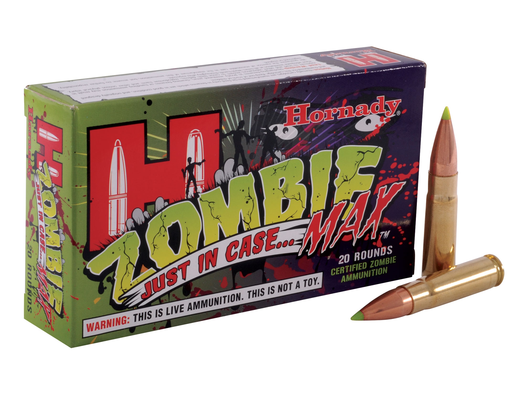Hornady Zombie Max 300 Blackout Ammo 110 Grain Hornady Z-Max Polymer
