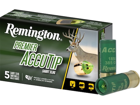 Remington Premier Ammo 12 Ga 2-3/4 385 Grain AccuTip Bonded Sabot Slug