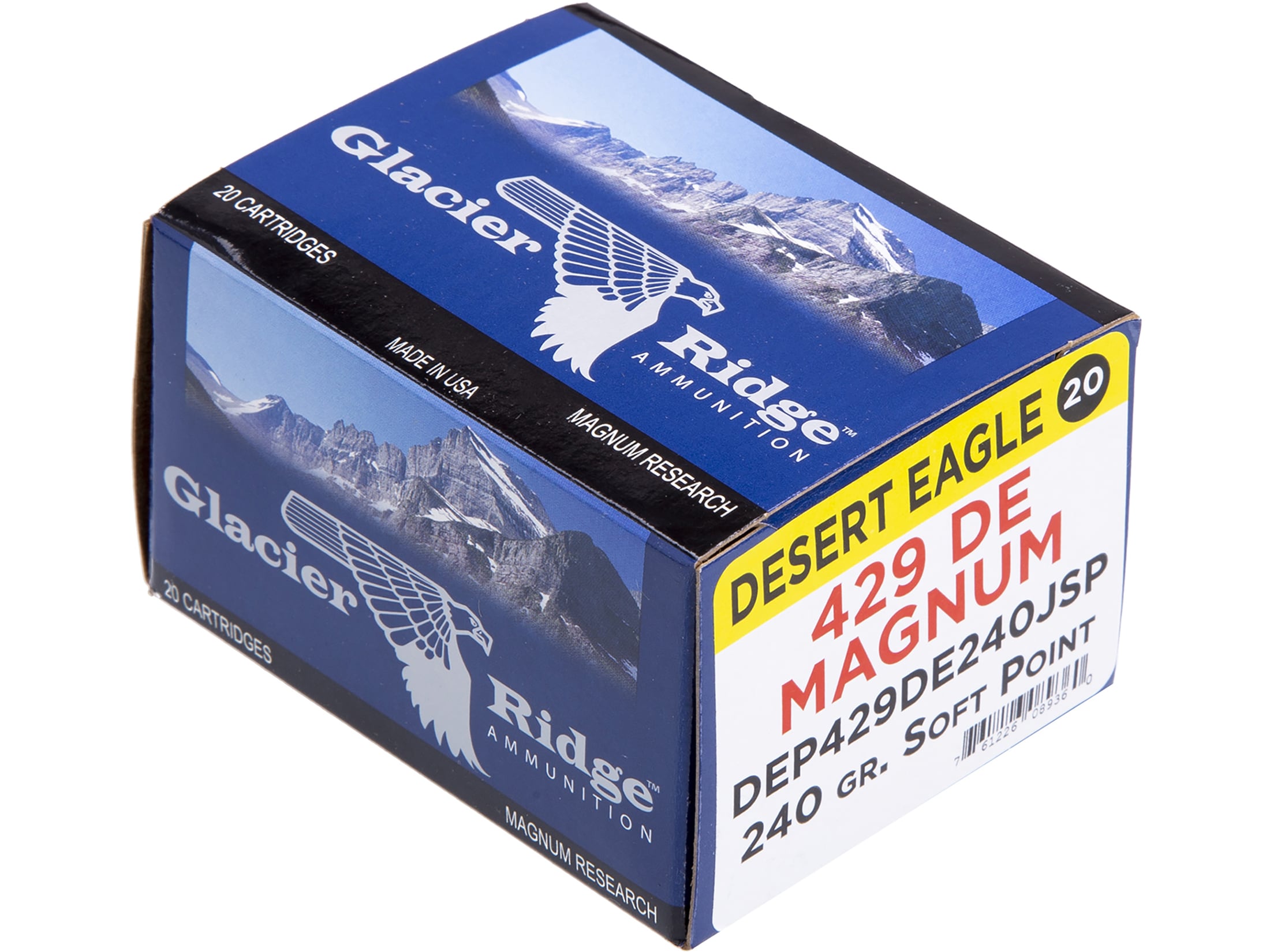Mag Research 429 Desert Eagle Ammo 240 Grain Jacketed Soft Point Box