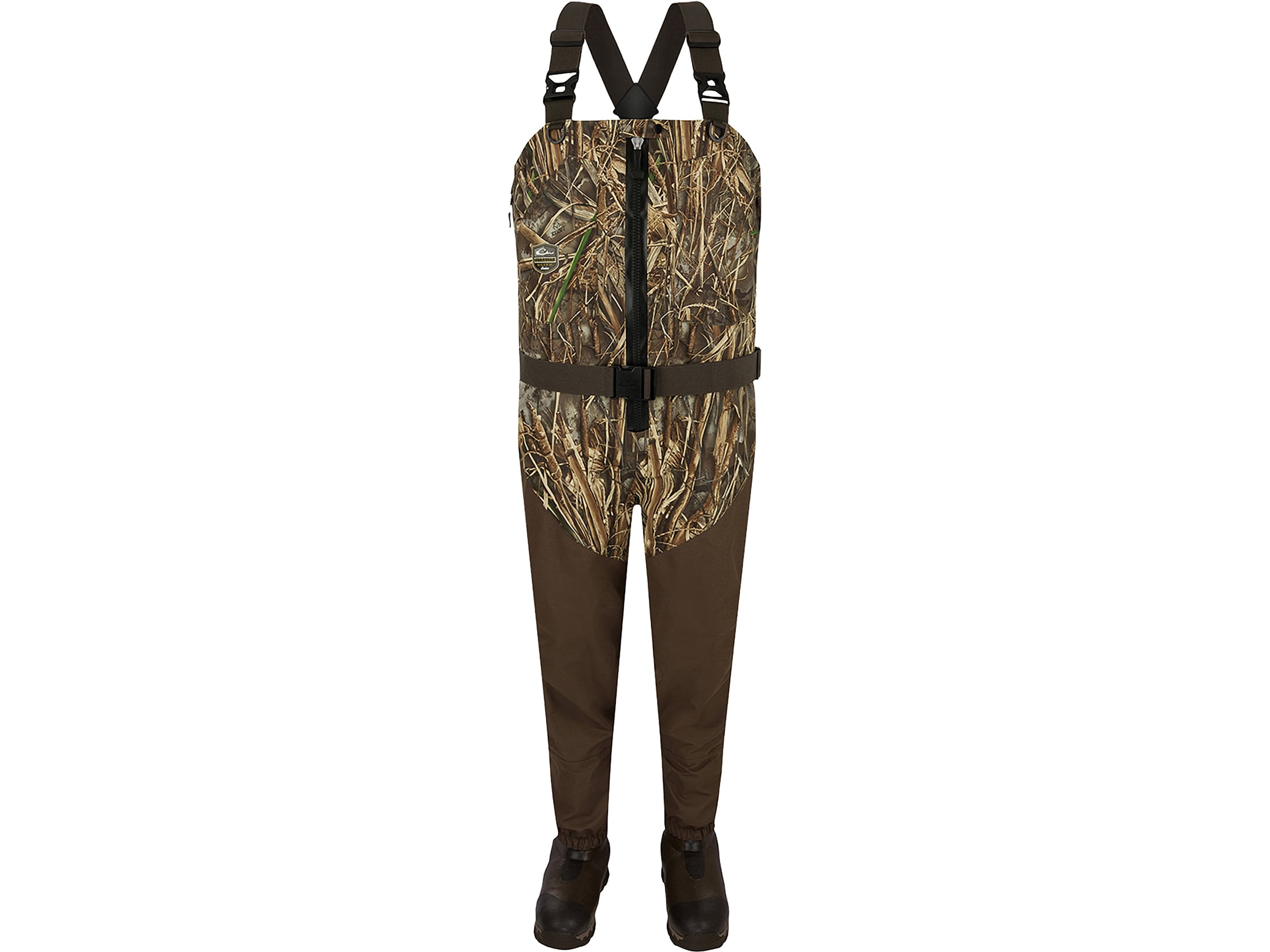Drake Guardian Elite Zip-Front Breathable Chest Waders Realtree Max-7