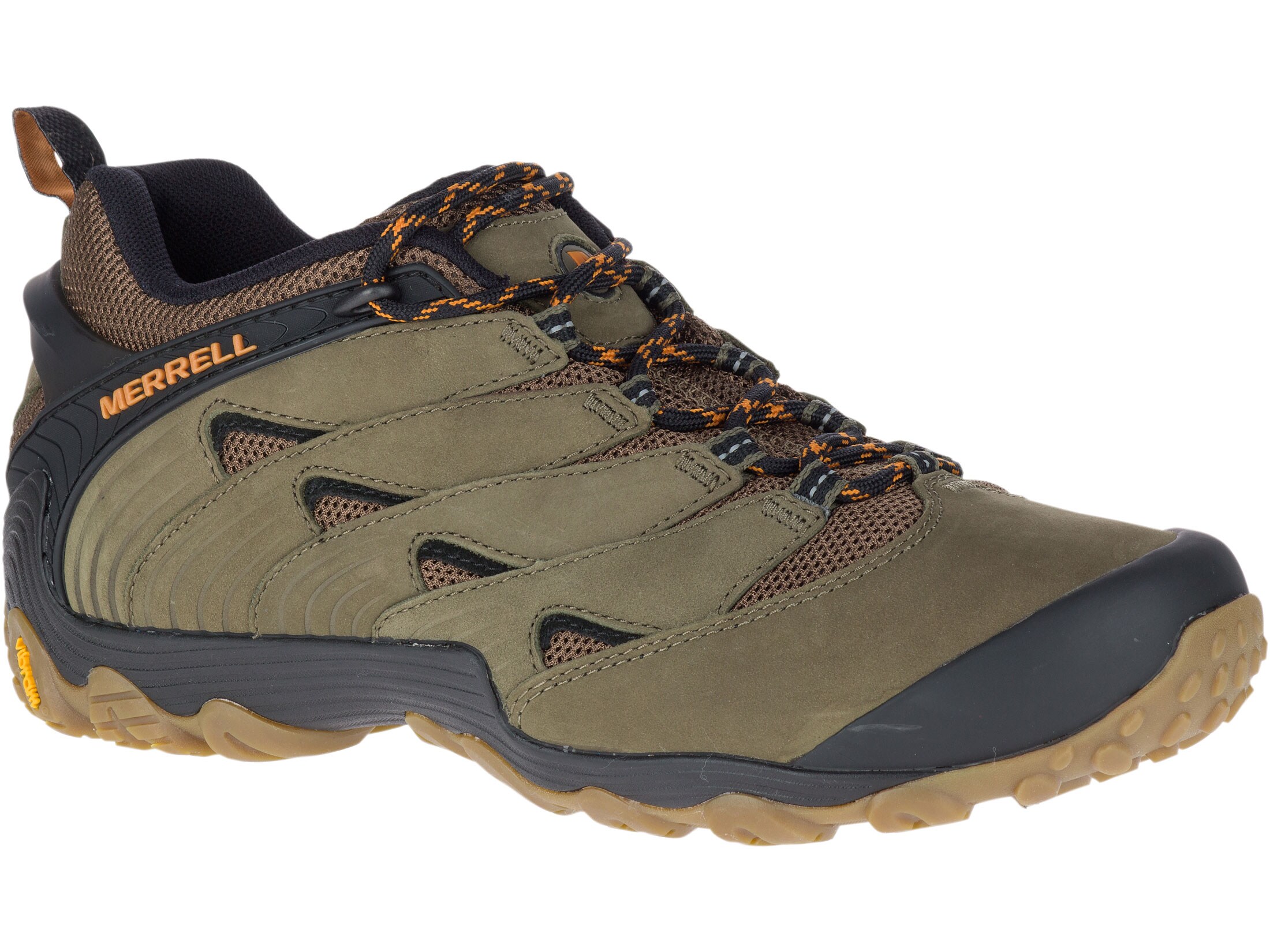 Merrell Chameleon 7 4 Hiking Shoes Leather/Nylon Dusty Olive Men's 14