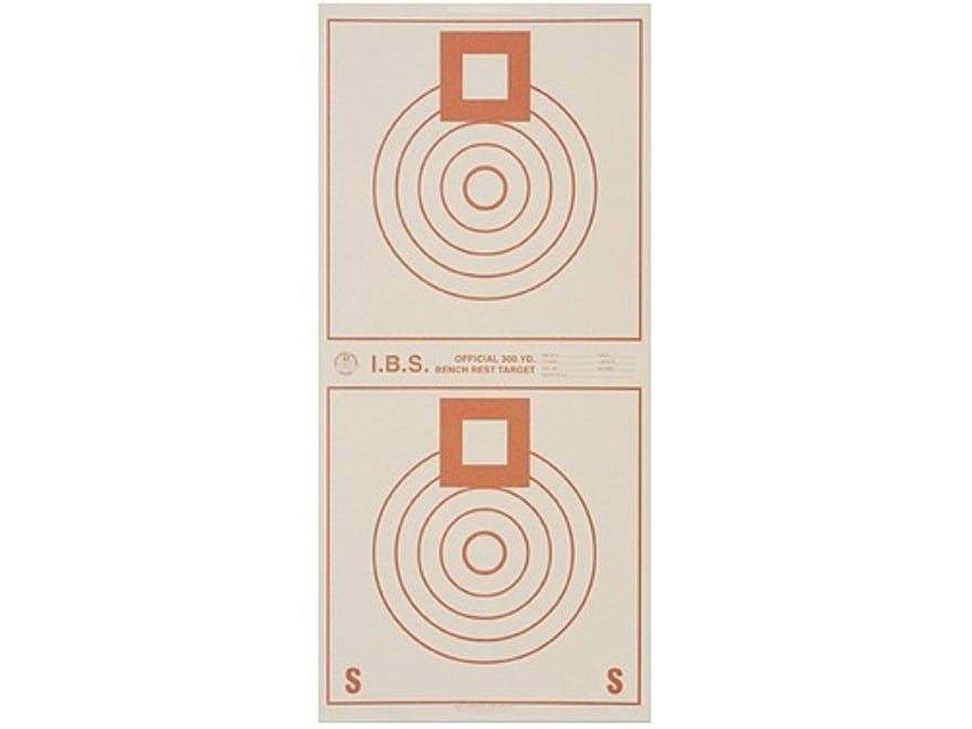 National Target International Bench Rest Shooters Target IBS 300 YD